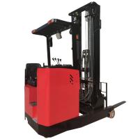 China 1.5ton 1500kg  2ton 2000kg reach truck with side shift lift height 3m Electric reach forklift for sale