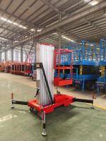 China 550 lbs  Capacity Electric Mini Scissor Lift 20 ft 6m 7m 8m 9m 10m Height  Heavy Duty Hydraulic Construction from China for sale