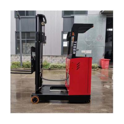 China KAD 24V 2000kg Forklift Trucks Economical Stand-On Electric Reach Truck with Side Shift for sale