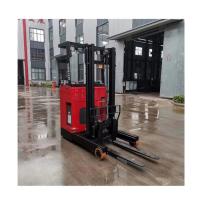 China 4.5m 5m Electric Reach Forklift Trucks Small Turning Radius For Supermarket Storage for sale
