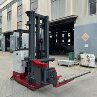 China 1 ton 1.5 ton battery operated electric 3-way pallet stacker with 180 degree turning forks for sale