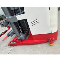 China 1 ton 1.5 ton battery operated electric 3-way pallet stacker with 180 degree turning forks for sale