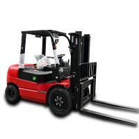 China High-quality 3000kg 4 Wheel Agricultural Diesel Forklift with Side Shift CE Approved Lift 6000mm for sale