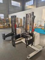 China Hydraulic Full Electric Forklift 1ton 2ton Stand Drive Electric Pallet Stacker with Paper Roll Clamp for sale