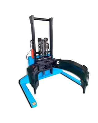 China New 500-1500 kg load capacity electric pallet lift stacker  electric stacker with paper roll clamp for sale