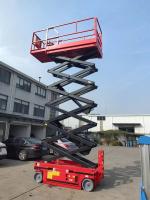 China Scissor lift 6m Dual Mast aerial work platform vertical lift for warehouse for sale
