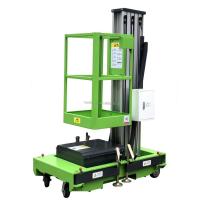 China KAD ME1000-1  Smart Man Lifter hydraulic aerial work/ lift platform single mast aluminum alloy lift for sale