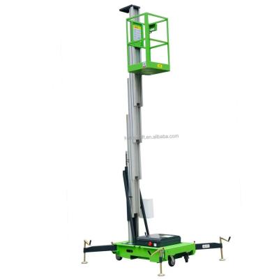 China ME800-1  Portable Hydraulic One Single Man Aluminum Alloy Work Platform Ladder Vertical Mast Lift for sale