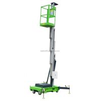 China ME800-1  Portable Hydraulic One Single Man Aluminum Alloy Work Platform Ladder Vertical Mast Lift for sale