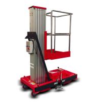 China 9m Portable Vertical Hydraulic Single Mast Electric Manned Aluminum Alloy Lifting Platform for sale