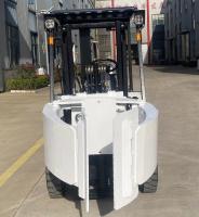 China 2 Ton 4 Wheel Counterbalanced Forklift Truck With DC Motor Electric Forklift With Paper Roller Clamp for sale