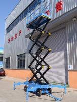 China 320kg hydraulic lifting platform scissor lift home small movable hydraulic lift for sale