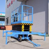 China 8 meters hydraulic electric scissor lift mobile lift for warehouse with 2.27*1.12m platform size for sale