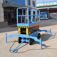 China 8 meters hydraulic electric scissor lift mobile lift for warehouse with 2.27*1.12m platform size for sale