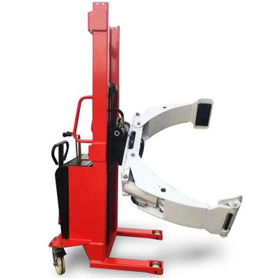 China 250kg Semi electric paper reel stacker Forklift  with 360 degree clamp for sale