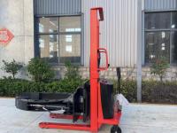 China 250kg Semi electric paper reel stacker Forklift  with 360 degree clamp for sale