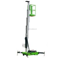 China 400 kg 9 m Telescopic Single Mast Electric Portable Lift Safe Customized Mobile Hydraulic Scissor Lift Platforms for sale