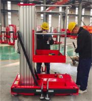 China KAD Electric Aluminum Telescopic Manlift 390kg 8m Vertical Lifting Platform Aerial Work Platform Lift for sale