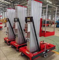 China KAD Electric Aluminum Telescopic Manlift 390kg 8m Vertical Lifting Platform Aerial Work Platform Lift for sale