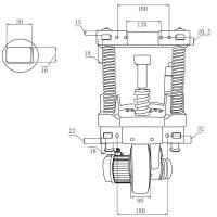 China Horizontal EPS system drive wheel with 1.5KW steering motor KAD15 -BLDCD for sale