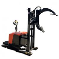 China High-quality electric control 2m 2.5m 3m 1000kg Electric stacker with flat holding clip for handling non-woven roll for sale