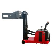 China Battery Power 1500kg 3000mm Electric Clamp Forklift With Bale Clamp For Handling Cloth Roll for sale
