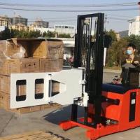 China Battery Power 1500kg 3000mm Electric Clamp Forklift With Bale Clamp For Handling Cloth Roll for sale