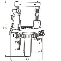 China KAD15-BLDCD Horizontal drive Steering wheel with wheel diameter 250*80mm for sale