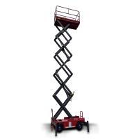 China 450kg 8m Portable Hydraulic Double Scissor Work Platform Ladder Vertical Mast Lift for sale