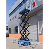 China 450kg 8m Portable Hydraulic Double Scissor Work Platform Ladder Vertical Mast Lift for sale