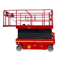 China 230 kg load capacity 8 meters electric hydraulic platform lift for aerial work self-propelled double mast lifting platform for sale