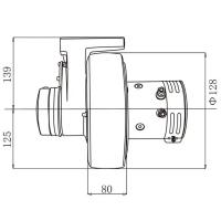 China High Power 1.5KW DC Horizontal Drive Wheel Forklift Parts and Accessories for sale