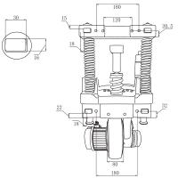 China Electric steering wheel drive wheel easy to assemble with DC motor 24V for sale