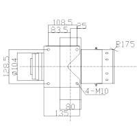 China Electric Forklift 24V 1.5KW Horizontal drive wheel assembly KQ-DC/1.5-5 for sale