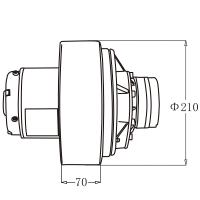 China 24V 0.65KW DC Motor Horizontal Drive Wheel Assembly Permanent Magnet for sale
