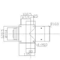 China Brushed DC motor 750W  Drive wheel with wheel size 250*80mm KAD75-DCY for sale
