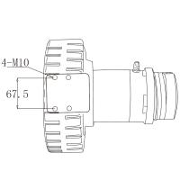 China KQ-DC/0.4 0.4KW 24V DC motor aerial work equipment wheel with max wheel speed 100r/min for sale