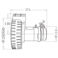 China KQ-DC/0.4 0.4KW 24V DC motor aerial work equipment wheel with max wheel speed 100r/min for sale