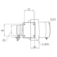 China KQ-DC/0.45-3 450W 24V DC motor OPK driving wheel  with small turning radius and overall height for sale