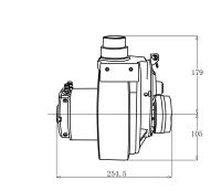 China DC Permanent Magnet Forklift Metalrota drive wheel assembly Motor Wheel Forklift Wheel 750w 0-4.2km/h for sale