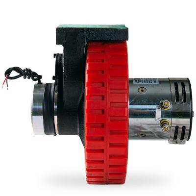 China 1.2kw Horizontal DC Motor Drive System Pallet Truck Wheels Forklift Drive Wheel Assembly for sale