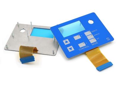 China Aluminum Backe Backpanel Membrane Switches With Screws And FPC Circuit Berg Connector for sale