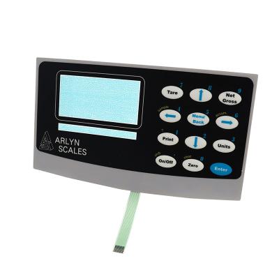 China Custom Size PMMA Multi Control Polyester Membrane Switches for sale