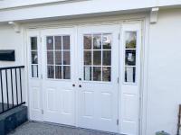 China Customized Door Solutions for Hotels with Solid Wood Frame From China-Glass Wood Door product for sale