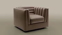 China NORDIC MINIMALIST 2 SEATER LIGHT GREY FABRIC SOFA, WATERPROOF TECH CLOTH UPHOLSTERED SOFA WITH BLACK METAL LEGS FOR LIVING ROOM, APARTMENT, VILLA & HOTEL PROJECT for sale