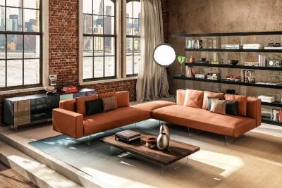 China ELEGANT CUSTOM SECTIONAL SOFA SETS | SOLID WOOD / PLYWOOD FRAME, CUSTOM SIZE & FABRIC & MATERIAL, OEM / ODM MADE IN CHINA FOR MODERN LIVING ROOM, HOTEL & VILLA for sale