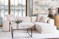 China LUXURIOUS PLUSH VELVET SECTIONAL SOFA | SOLID WOOD FRAME WITH 1-YEAR WARRANTY, CUSTOM SIZE & FABRIC & MATERIAL, OEM ODM MADE IN CHINA FOR MODERN LIVING ROOM, HOTEL & VILLA for sale