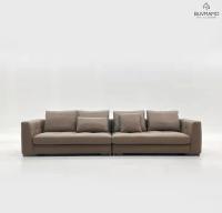 China OEM/ODM CUSTOMIZED MODERN LONG COUCH FURNITURE COLLECTION SETS WITH SOLID WOOD FRAME ELEVATE YOUR LIVING SPACE WITH OUR MODERN L-SHAPED VELVET FABRIC UPHOLSTERED LONG COUCH MODULAR SECTIONAL SOFA for sale