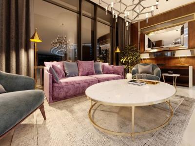 China CUSTOM OEM / ODM LUXURY PLUSH VELVET UPHOLSTERED SOFA SET, SOLID WOOD / PLYWOOD FRAME FOR HOTEL / VILLA / RESORT / APARTMENT for sale