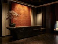 China Custom Trendy Hotel Furniture Hotel Lounge Furniture Genuine Leather Hotel Lobby Sofa E2 for sale